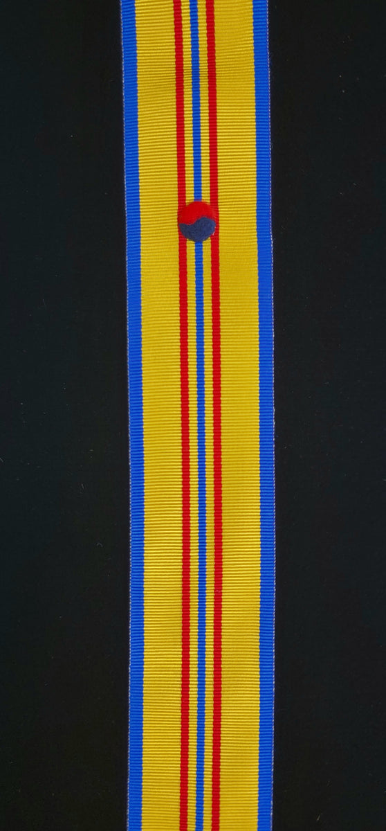 Ribbon, Republic of Korea Service Medal with Embroidered Device ...