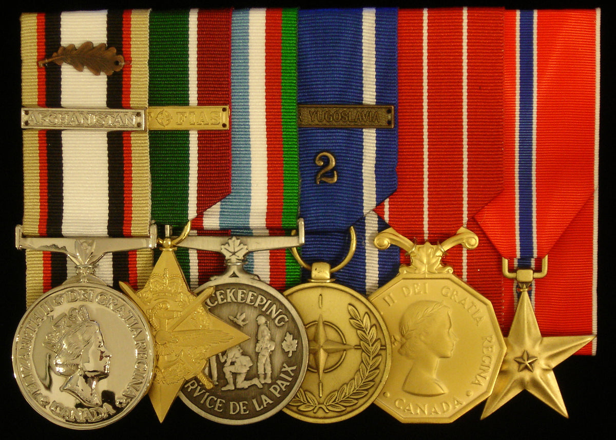 Medal Mounting (Per Medal) -Court Mounted – Defence Medals Canada